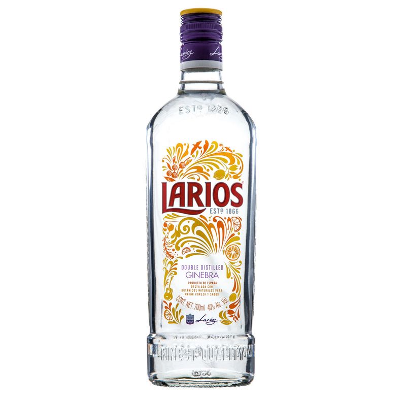 Ginebra Larios London Dry 700 ml - Bodegas Alianza