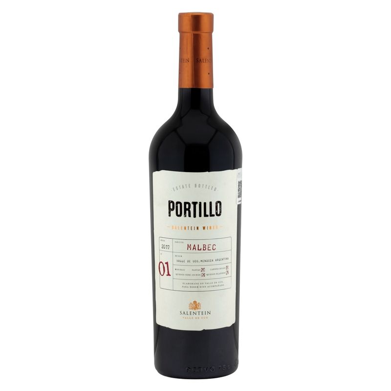 Vino Tinto Portillo Malbec 750ml 17048 - Bodegas Alianza