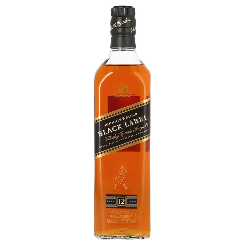 Whisky Johnnie Walker Black Label 12 Años 750 ml 1989 - Bodegas Alianza