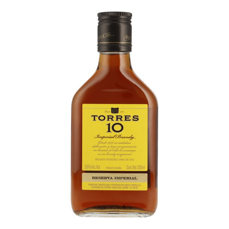 Brandy Torres 10 200 ml - Bodegas Alianza