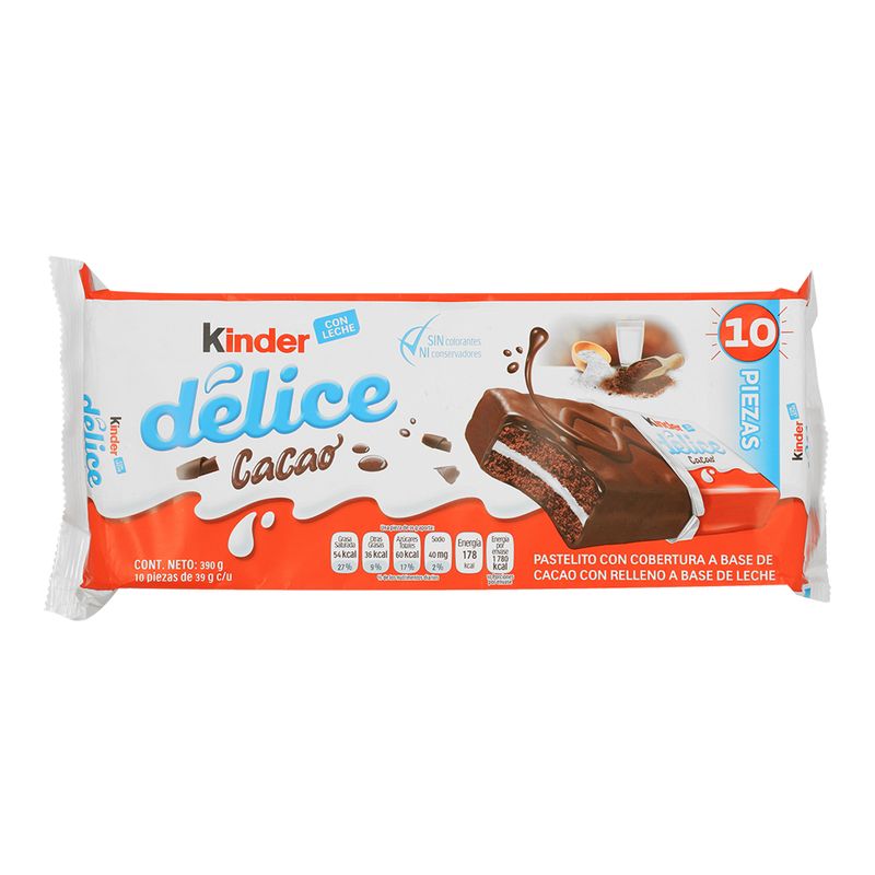 Kinder Delice (42grs-10pz) 420grs - Bodegas Alianza