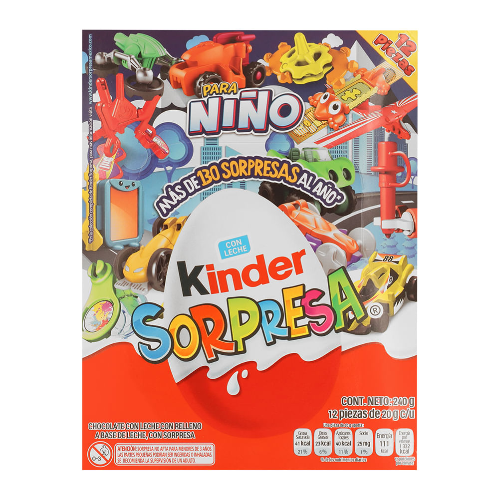 Kinder Sorpresa (12pz) 240grs - Bodegas Alianza