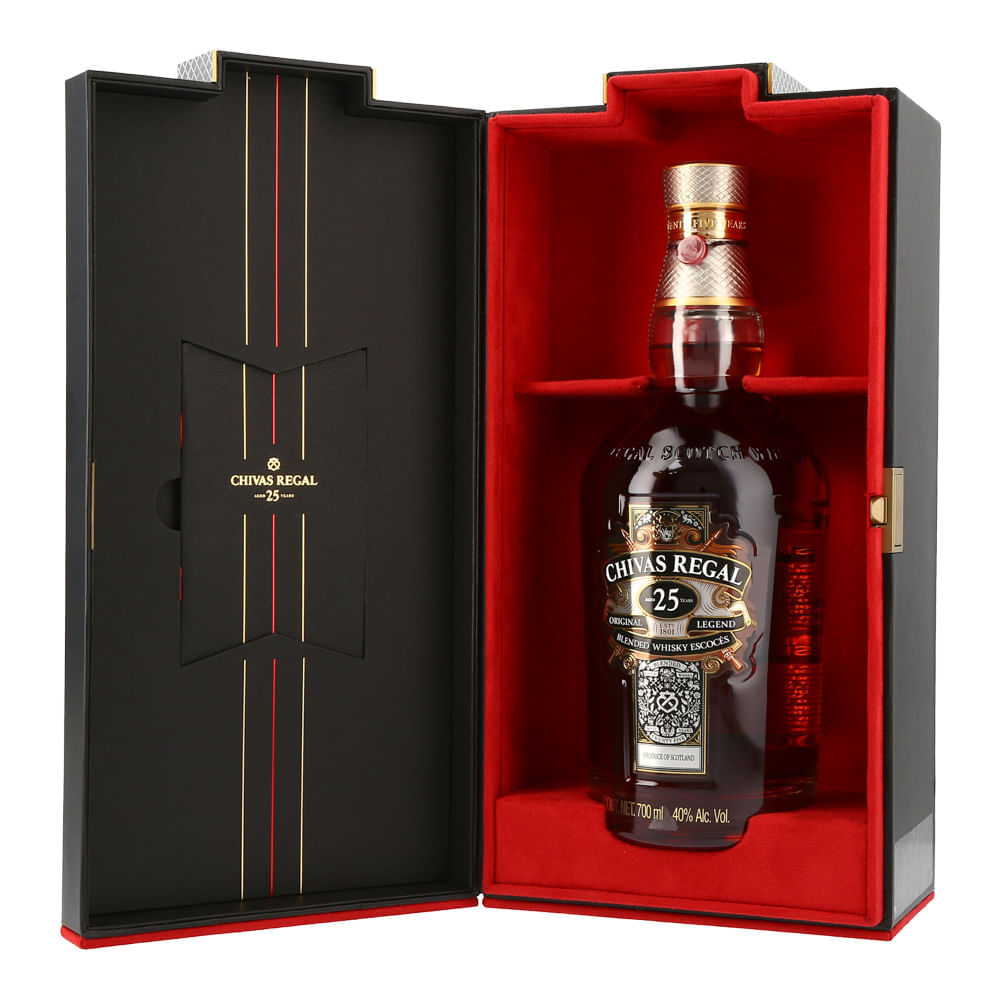 Whisky Chivas Regal 25 Años 700 ml - Bodegas Alianza