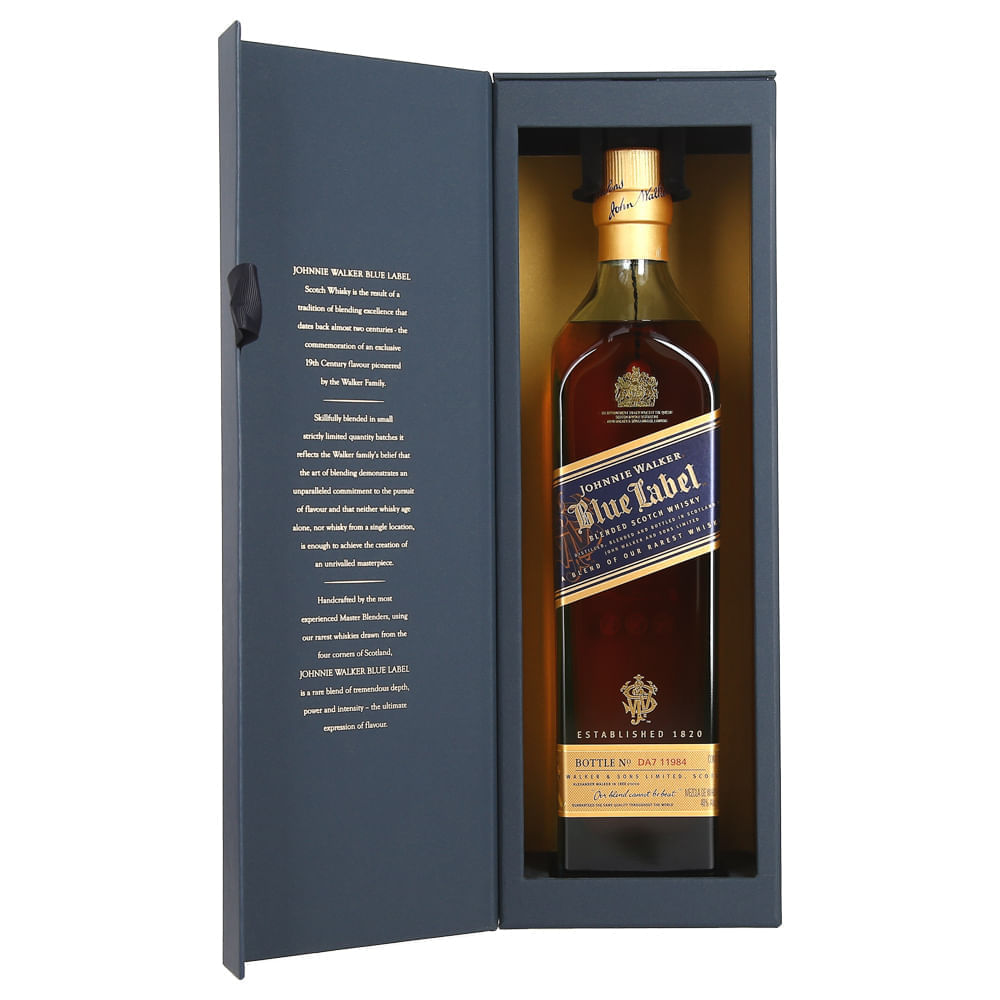 Whisky Johnnie Walker Blue Label 750 ml 1985 - Bodegas Alianza