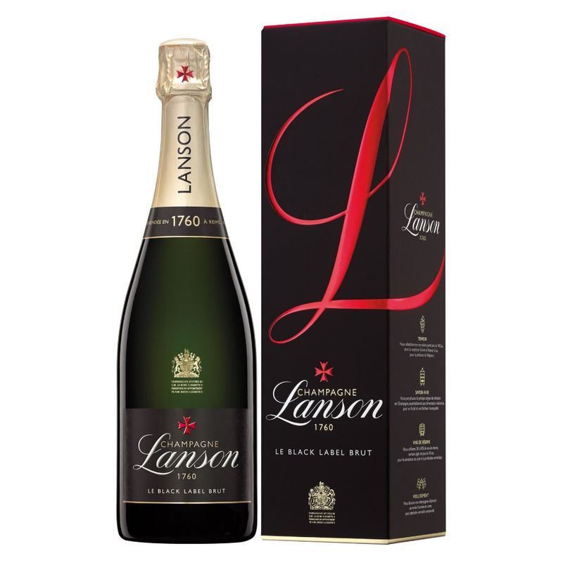 Champagne Lanson 1760 Le Black Label Brut 750 ml - Bodegas Alianza