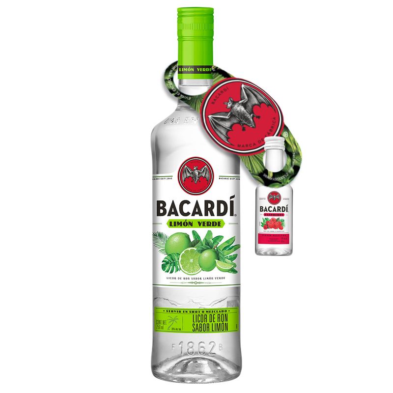 Bacardi Limon Verde 750ml C/Raspberry 50ml - Bodegas Alianza