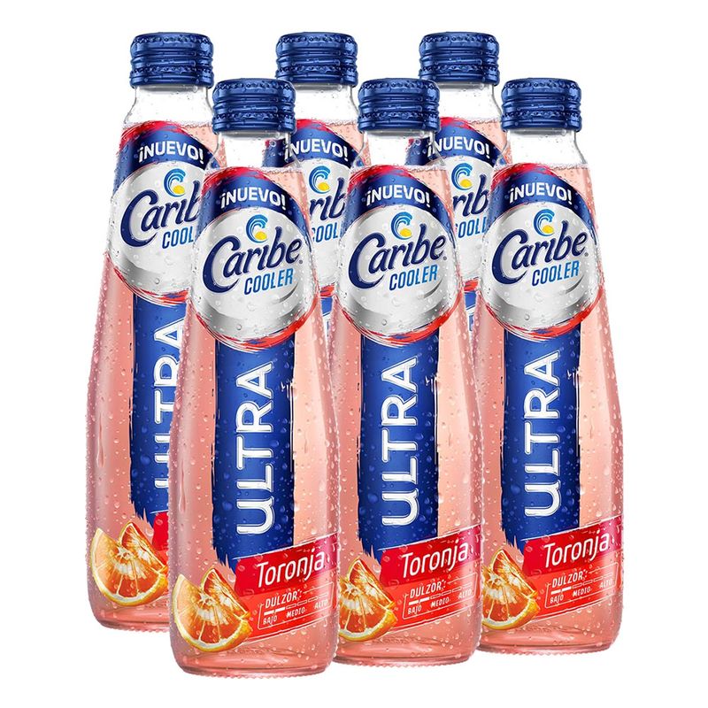 Caribe Cooler Ultra Toronja 300 ml (6pz) - Bodegas Alianza