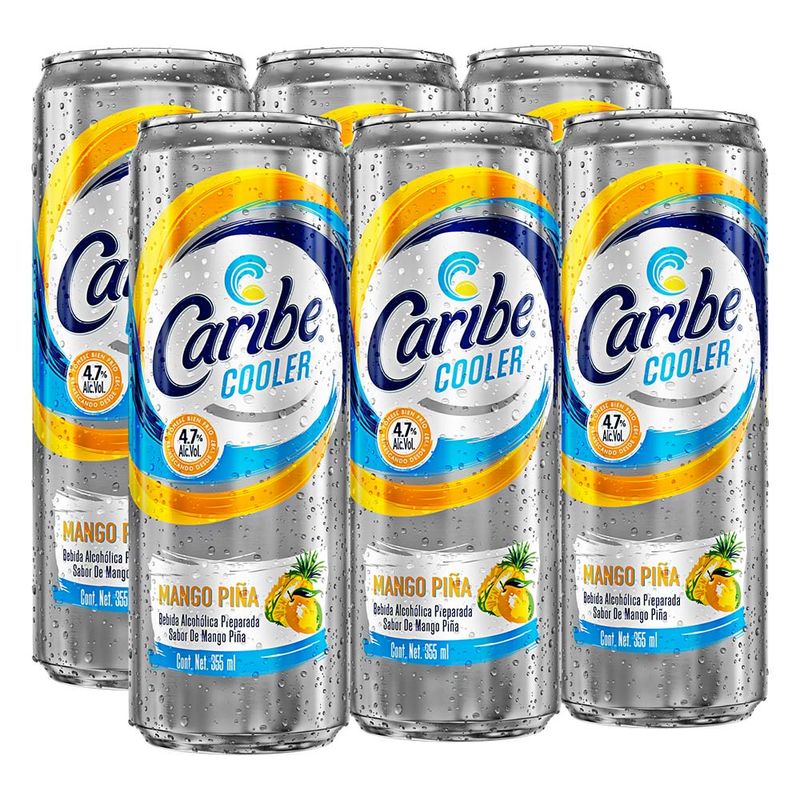 Caribe Cooler Mango Piña Lata 355 ml (6 pz) - Bodegas Alianza