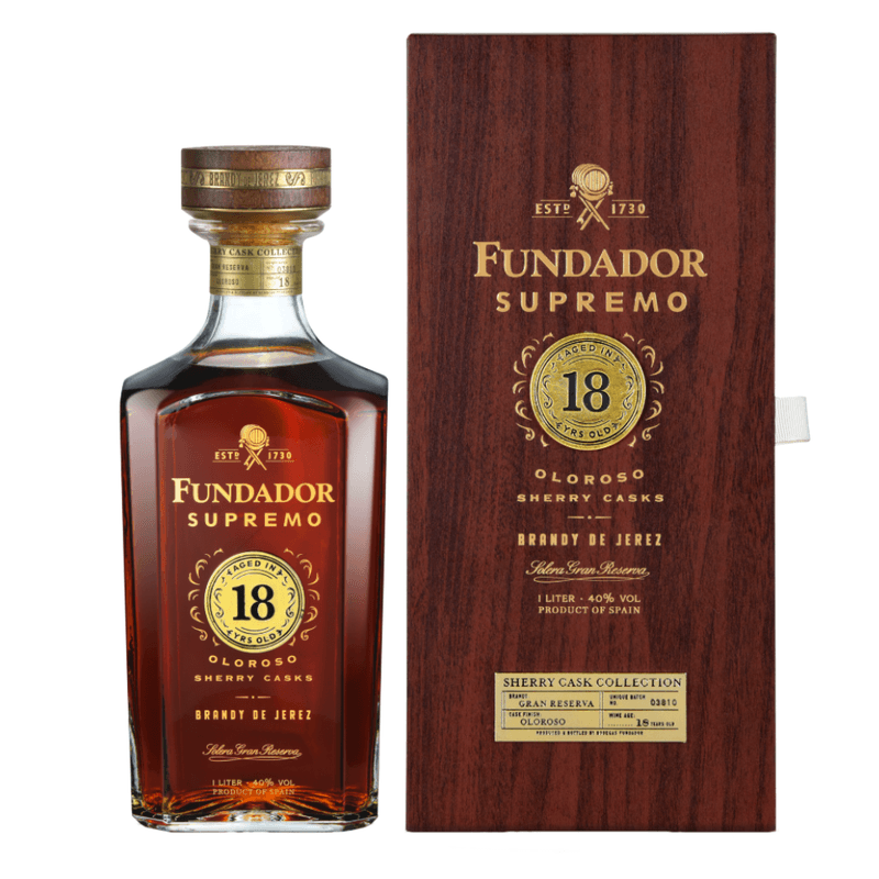 Brandy Fundador Supremo 18 Años 1 L - Bodegas Alianza
