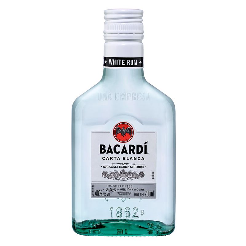 Ron Bacardi Blanco Nva Pres 200 ml - Bodegas Alianza